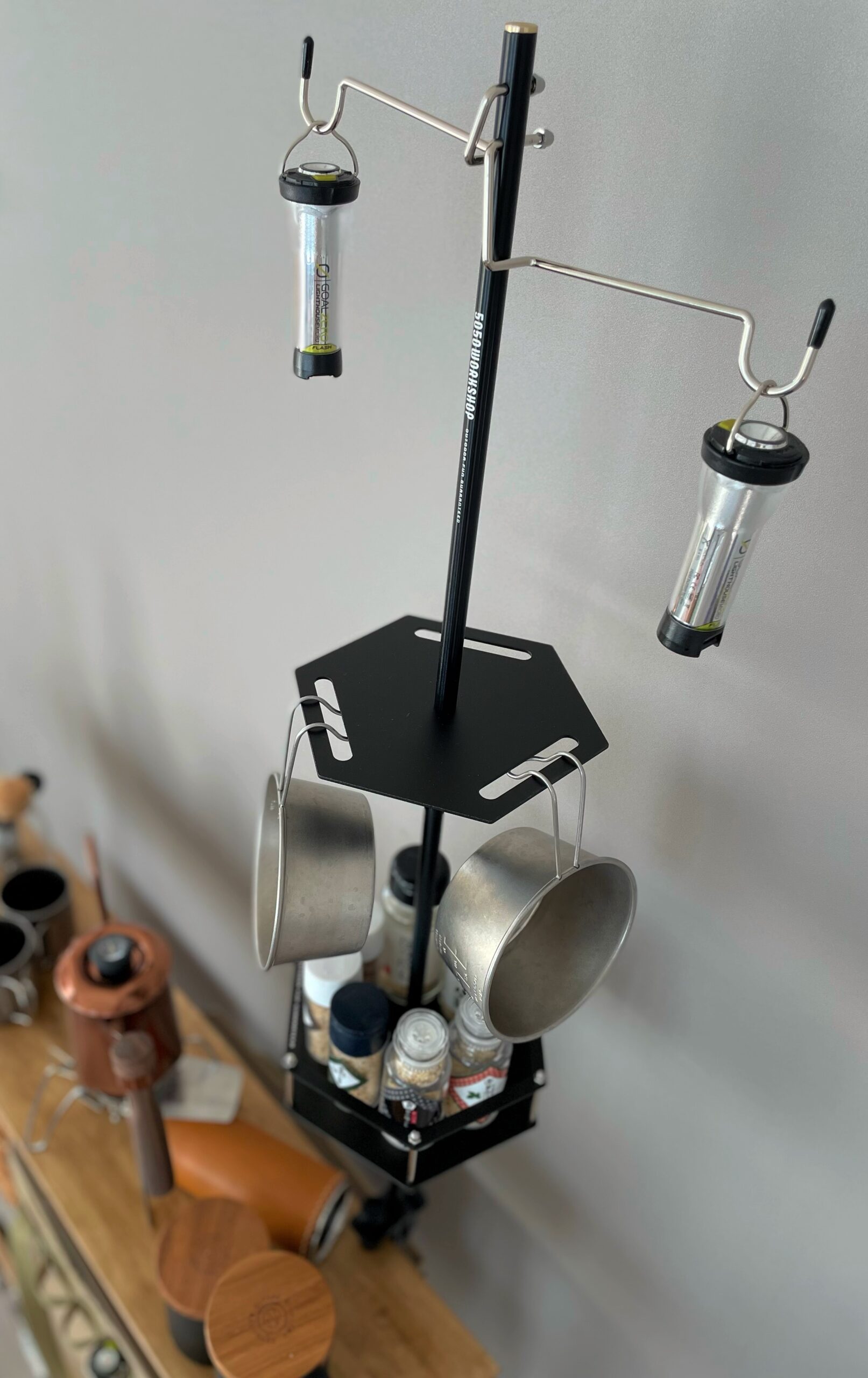 【5050WORKSHOP】2WAYランタンスタンド｜STANDPLATE | ファミリーキャンプblog